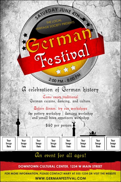 German Logo Poster Template | Eventgroove
