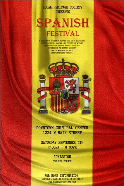 Spanish Flag Poster