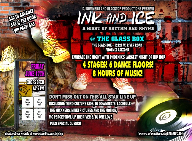 Hip Hop Graffiti Invitation Template | Eventgroove