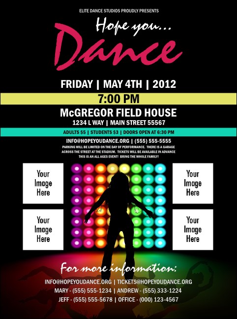 Stage Lights Flyer Template | Eventgroove