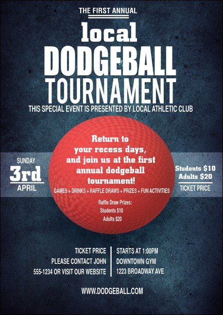 Dodgeball Poster Template