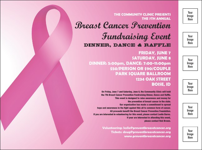 Cancer Fundraising Flyer