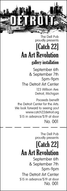 Detroit BW Event Ticket