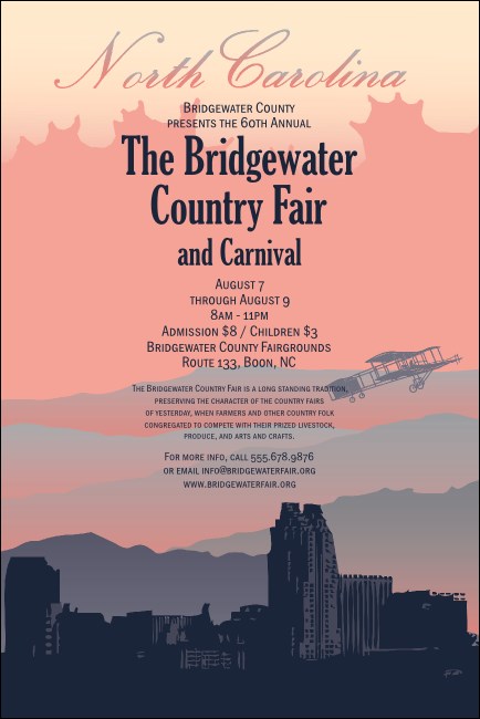 North Carolina Poster Template | Eventgroove