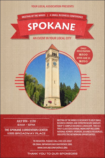 Spokane Poster Template | Eventgroove