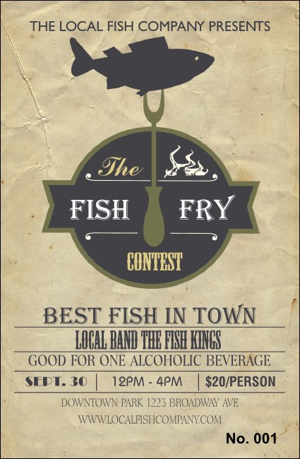 Fish Fry Drink Ticket Template | Eventgroove