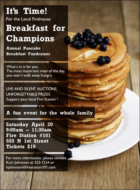 Pancake Breakfast Invitation Template | Eventgroove